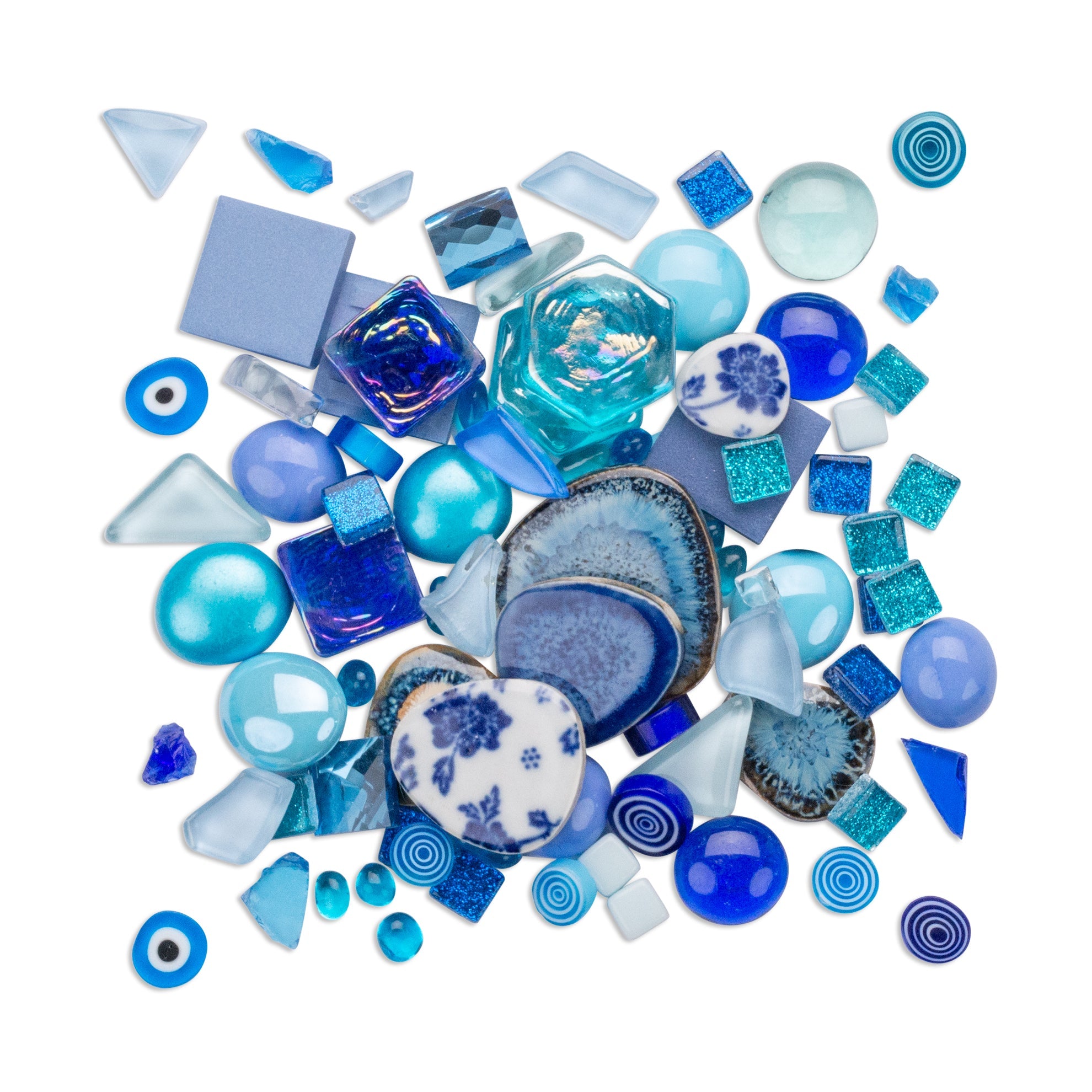 BLUE MOSAIC TILES – Mandala Art Mosaic