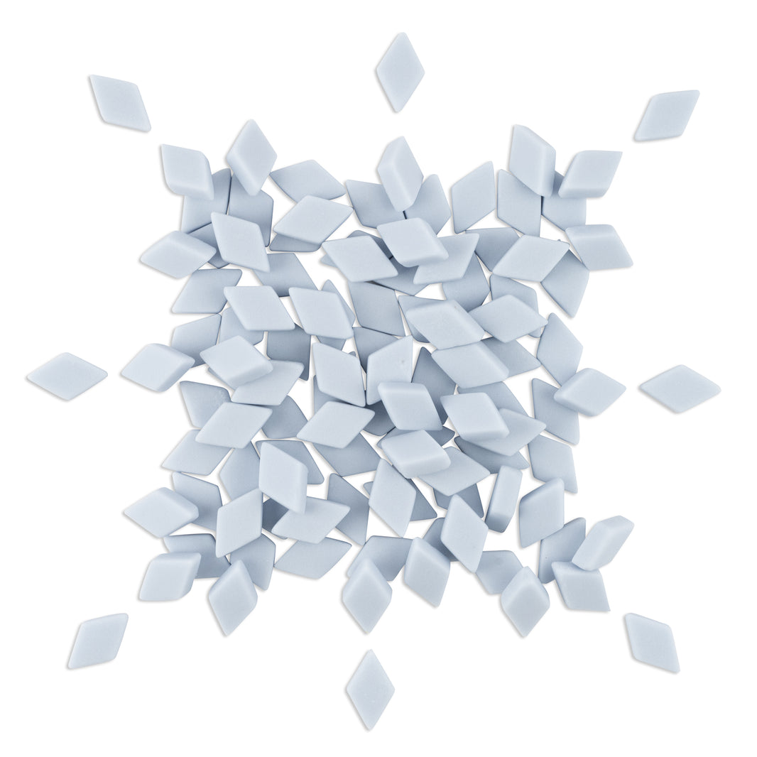 Diamond Shape Mosaic Glass Matte Finish Tiles – Mandala Art Mosaic