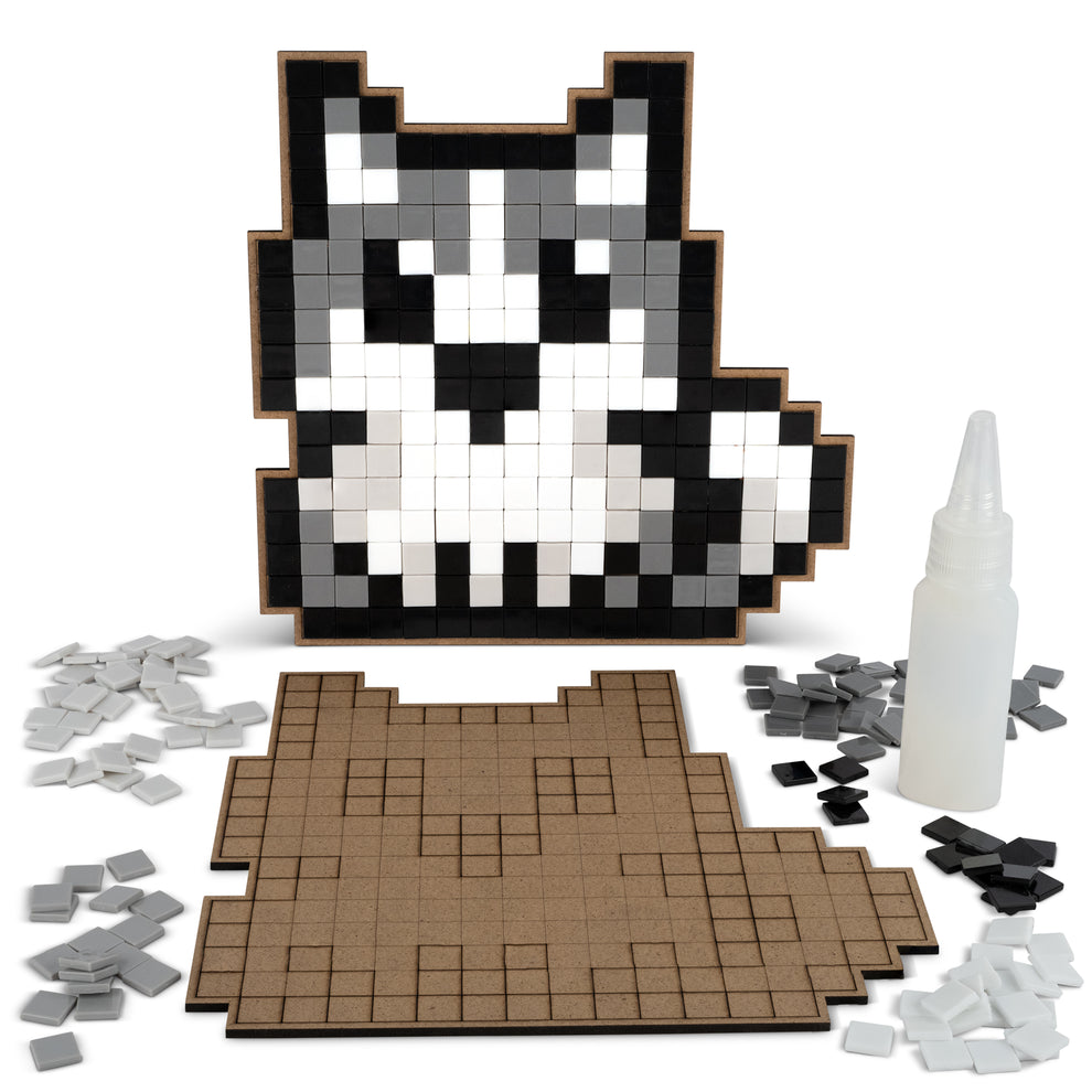Dusky Husky Pixart Mosaic Craft Kit – Mandala Art Mosaic